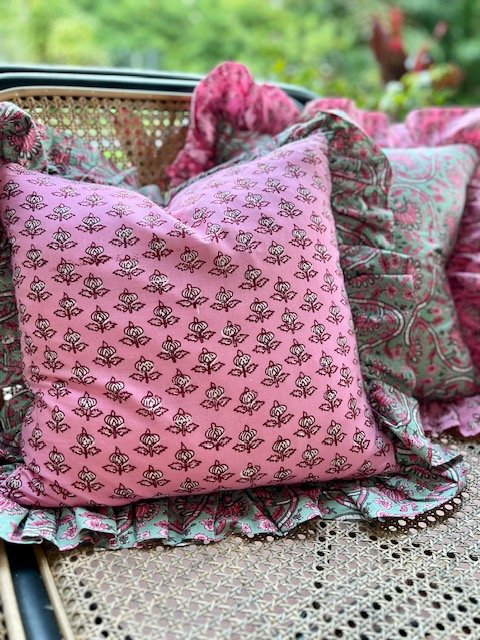 Handmade Blockprint Cushions | Hankie Pankie Decor – hankiepankiehome